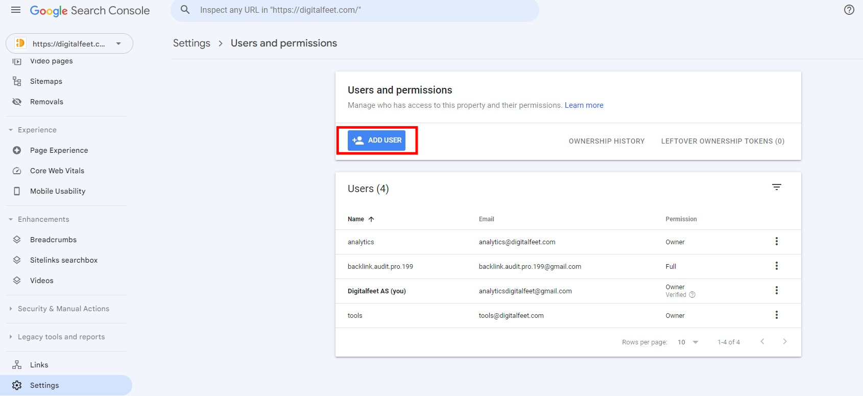 How To Give Access To Google Search Console | Digitalfeet