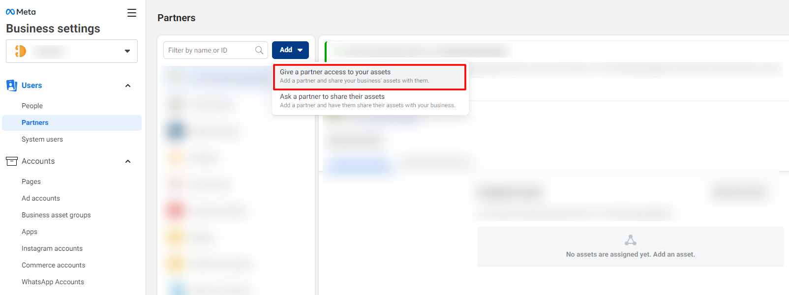How To Add A Partner In Facebook Business Manager | Digitalfeet