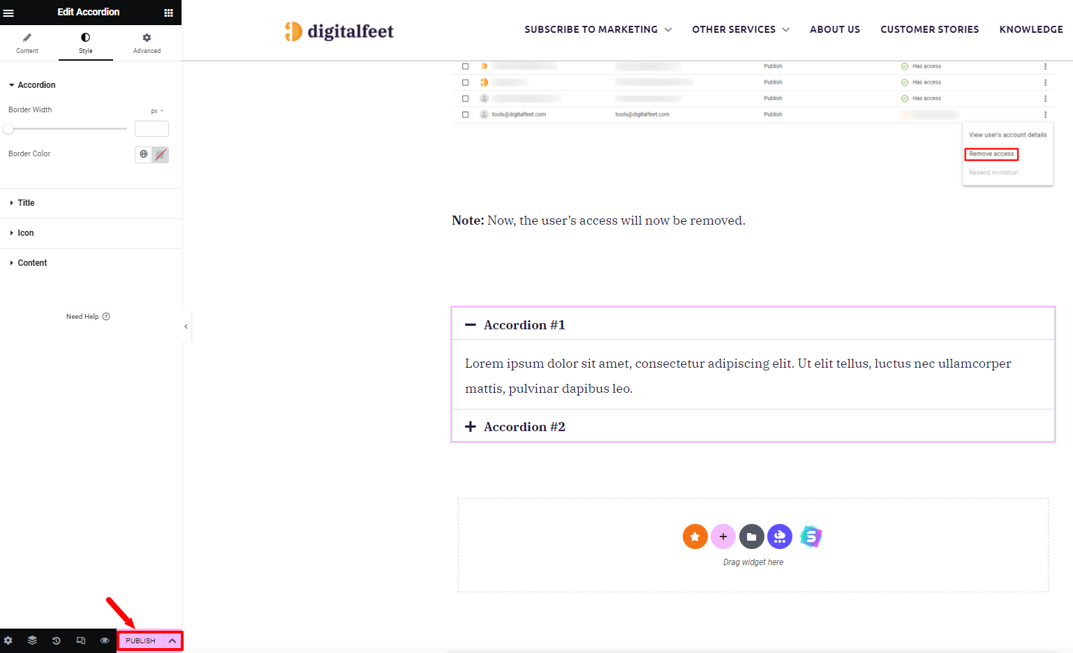 How To Add/Update FAQ Content With Elementor | Digitalfeet