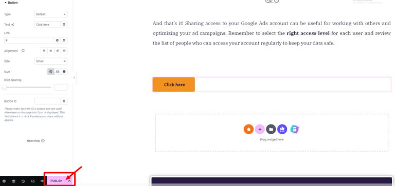 How To Add A Button Linked To Another Page With Elementor | Digitalfeet