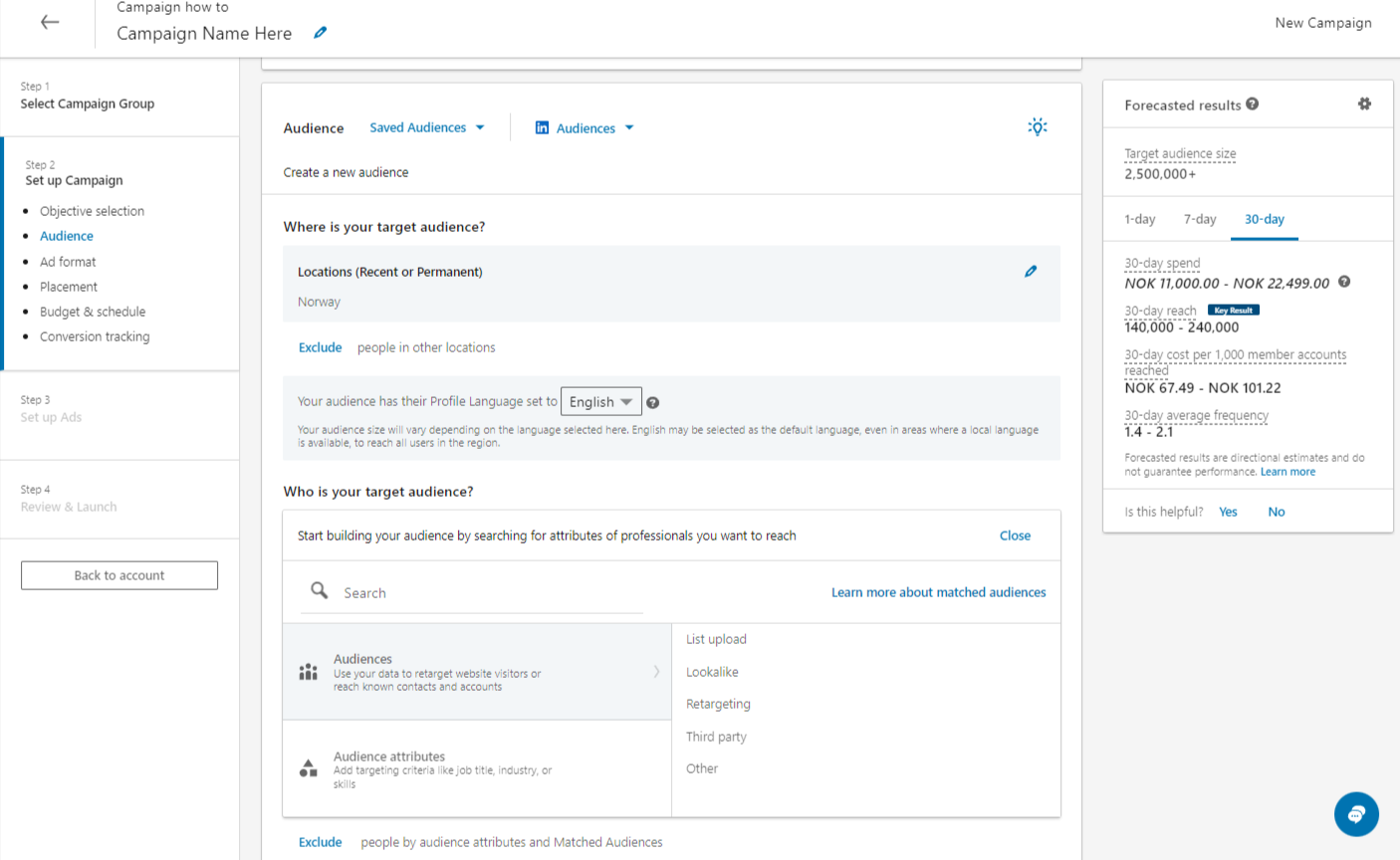How To Setup Linkedin Ads | Digitalfeet