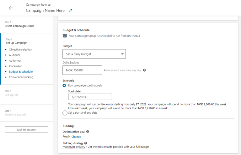How To Setup Linkedin Ads - Digitalfeet